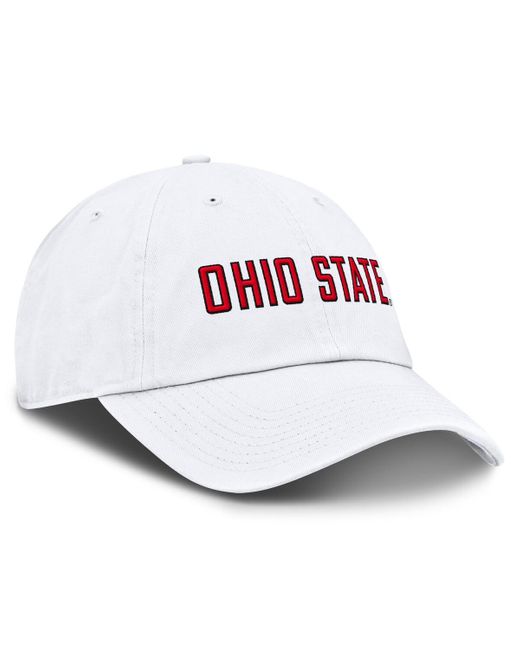 Nike Ohio State Buckeyes Core Club Mascot Wordmark Adjustable Hat in ...