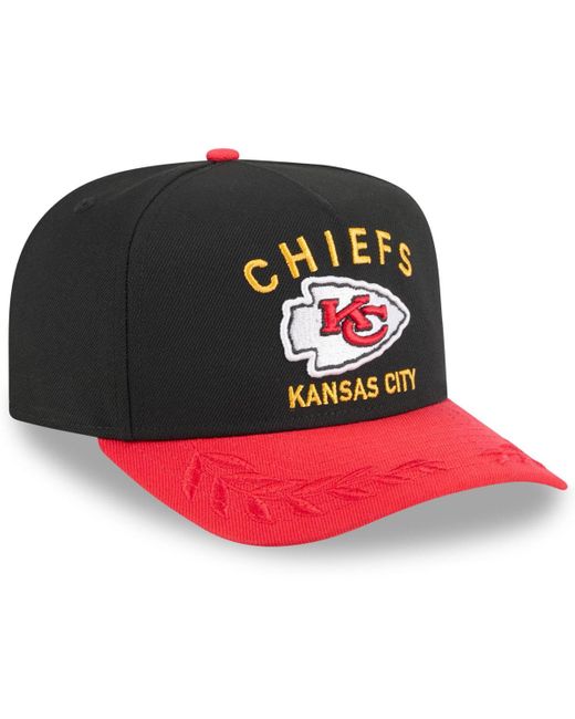 KTZ Black/red Kansas City Chiefs 2025 Nfl Draft A-frame 9fifty Snapback ...