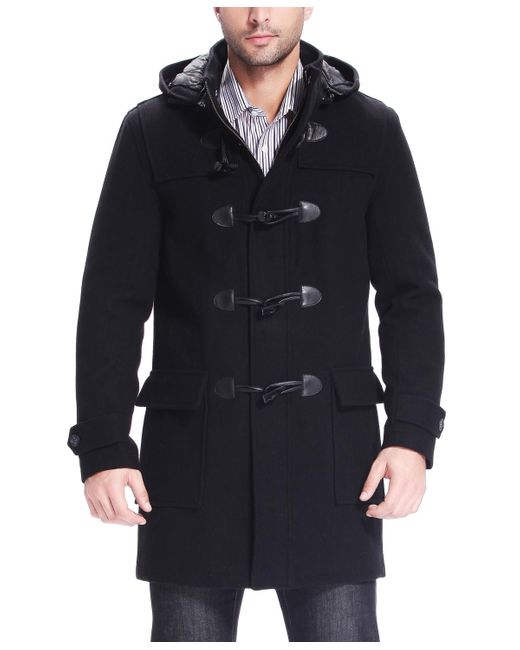 BGSD Men Benjamin Wool Blend Classic Duffle Coat in Blue for Men | Lyst