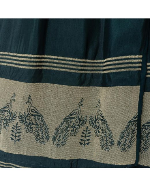 Ras Green Silk Maxi Dress in Blue | Lyst