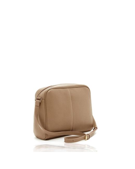 Susu Beige Leather Crossbody Bag Medium Size S Purse in Natural | Lyst