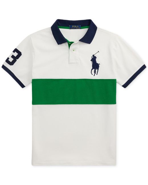 Polo Ralph Lauren Custom Slim Fit Big Pony Mesh Polo Shirt in Green for Men | Lyst