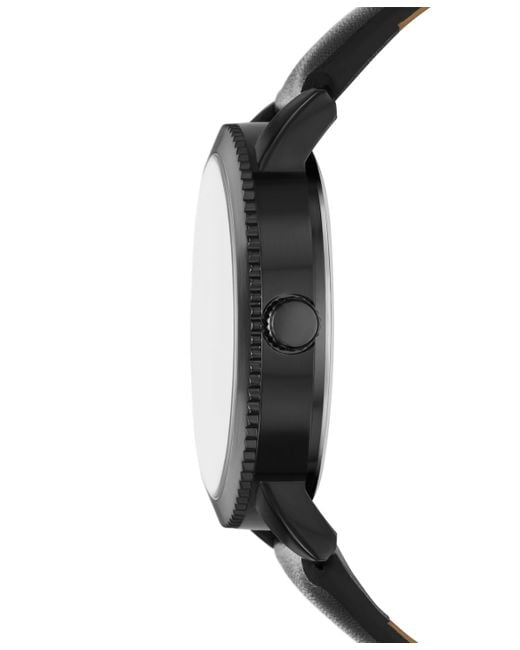 Folio Three Hand Polyurethane Watch in Black for Men | Lyst