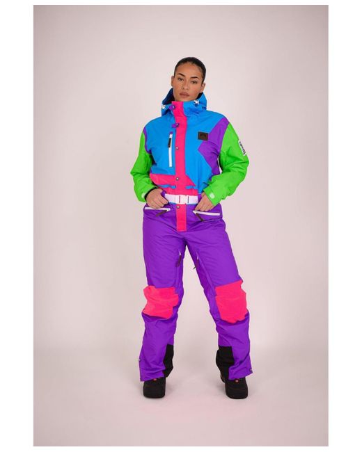 OOSC Powder Hound Curved Female Fit Ski Suit in Pink | Lyst