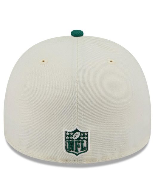 KTZ Cream/green New York Jets 2025 Nfl Draft A-frame 59fifty Fitted Hat ...
