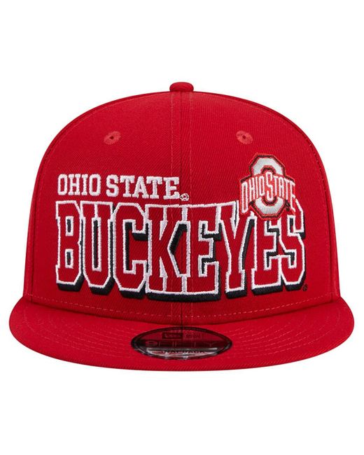 KTZ Ohio State Buckeyes Game Day 9fifty Snapback Hat in Red for Men | Lyst