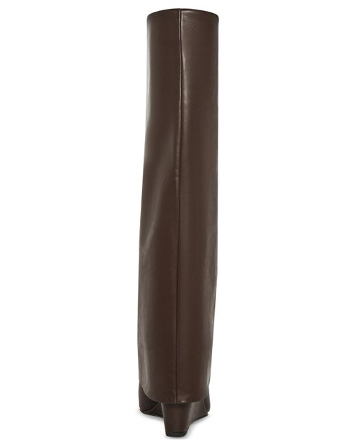Madden Girl Evander Fold-over Cuffed Knee High Wedge Dress Boots in ...