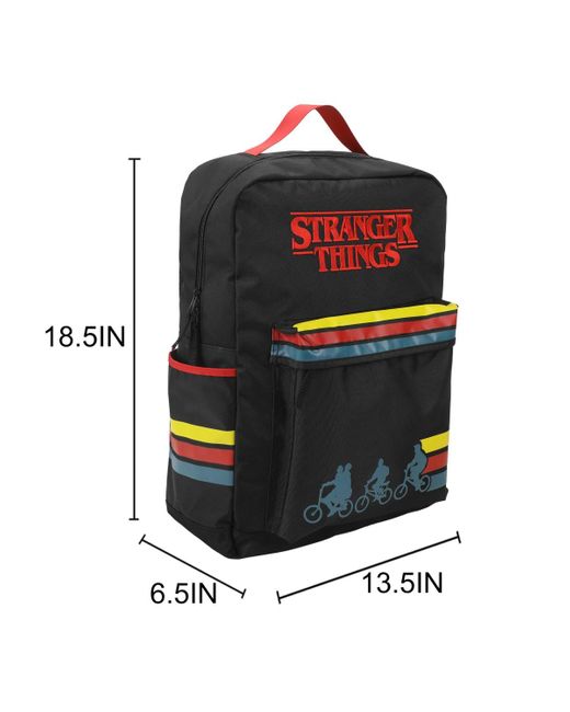 Stranger Things Logo & Silhouettes Black 18.5" Backpack | Lyst