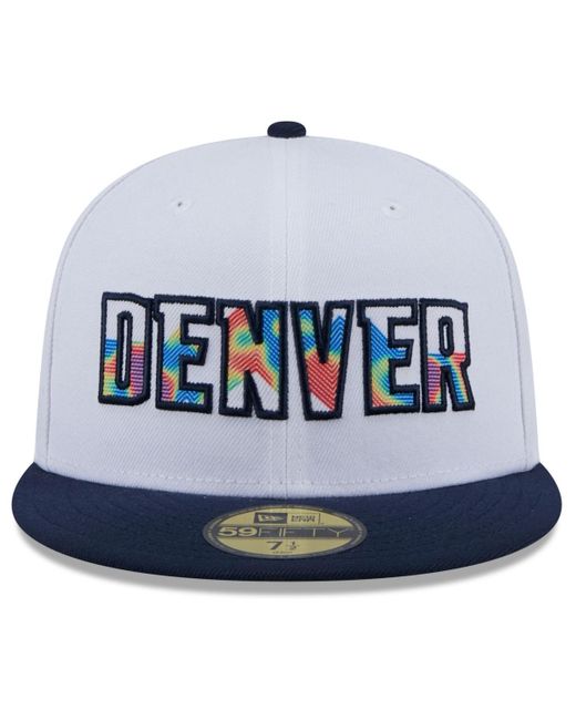 KTZ Denver nuggets 2024/25 City Edition 59fifty Fitted Hat in Blue for ...