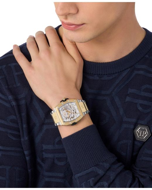 Philipp Plein Automatic The Skeleton 2.0 Two-tone Stainless Steel ...