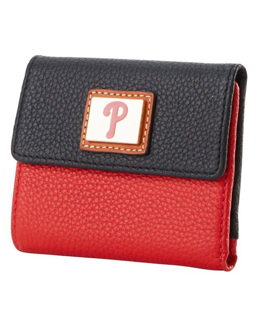Dooney & Bourke Philadelphia Phillies Flap Cit Card Wallet in Red | Lyst