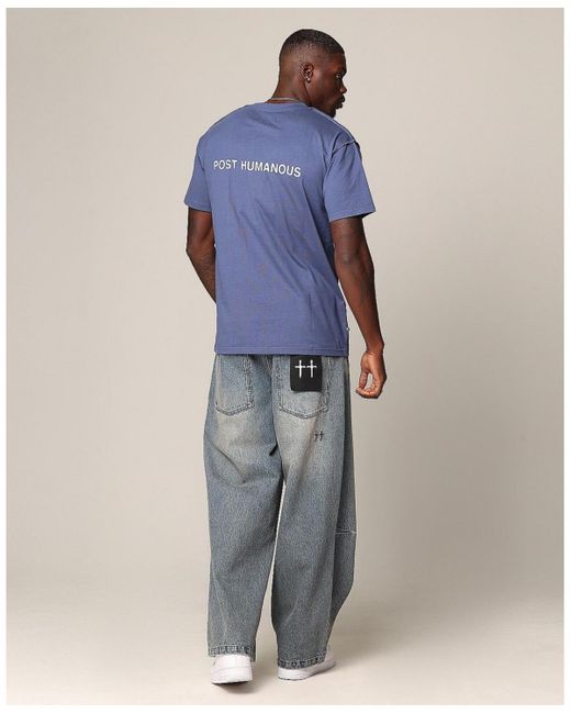 Saint Morta Wraith Cut T-shirt in Blue for Men | Lyst