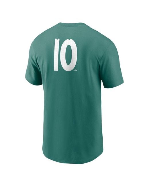 Nike Trevor Story Boston Red Sox 2025 City Connect Fuse Name Number T-shirt in Green for Men | Lyst