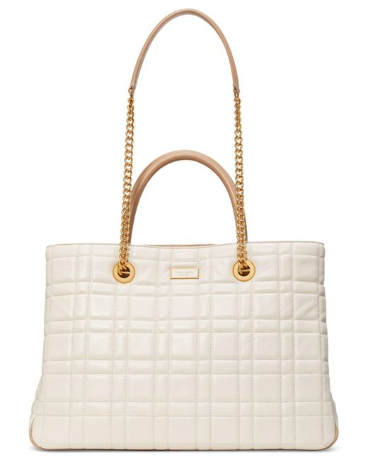 Kate Spade Evelyn Quilted Leather Medium Convertible Shopper Bag In