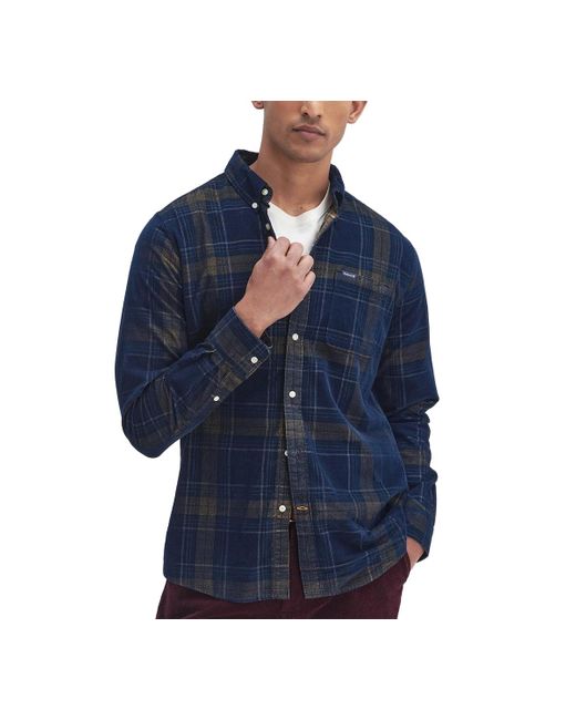 Barbour Southfield Tailored-fit Highland Check Button Down Corduroy ...