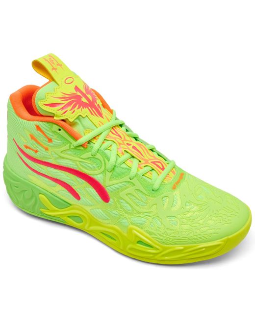 PUMA Lamelo Ball Mb.04 Basketball Sneakers From Finish Line in Yellow ...