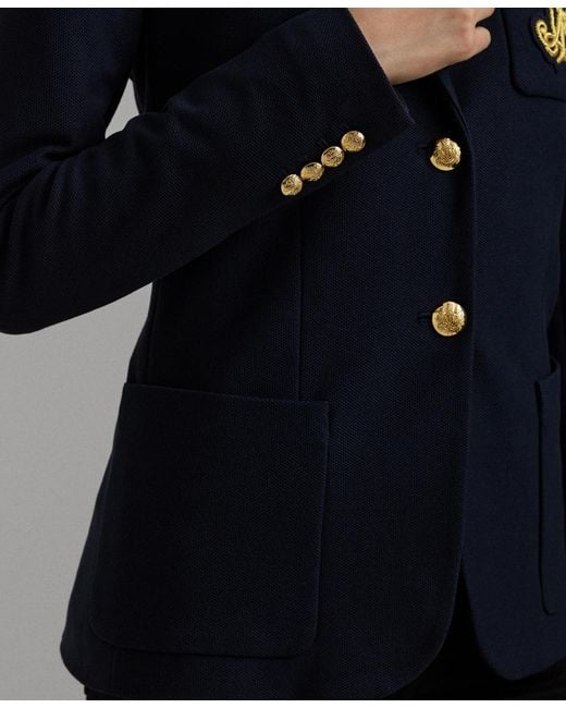 Ralph Lauren Bullion Jacquard Blazer in Blue | Lyst