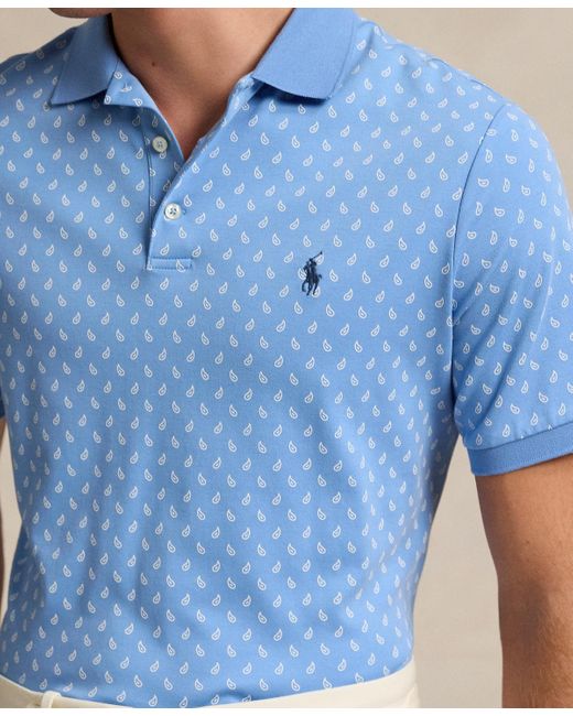 Polo Ralph Lauren Classic-fit Soft Cotton Polo Shirt in Blue for Men | Lyst