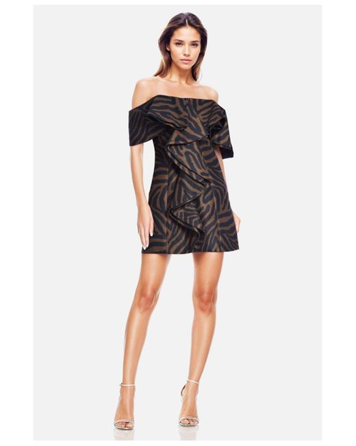 ONE33 SOCIAL The Blakely Off-the-shoulder Cocktail Dress in Black | Lyst