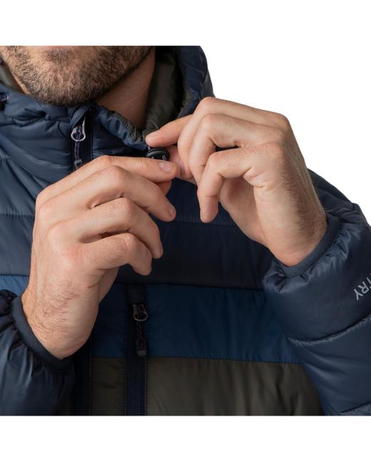 Free Country Tri-color Hooded Puffer Jacket in Blue for Men | Lyst