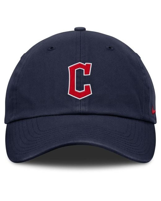 Nike Cleveland Guardians Club Adjustable Hat in Blue for Men | Lyst