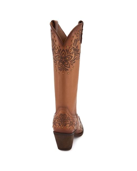 Forastero Premium Leather Western Boots By in Brown | Lyst