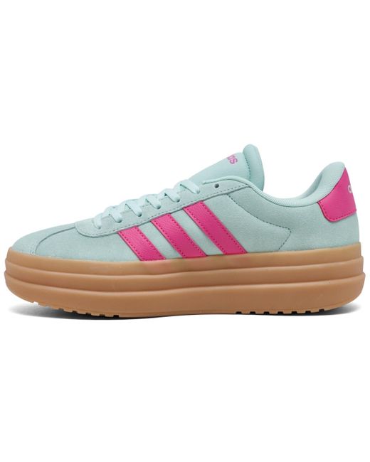 adidas Vl Court Bold Platform Casual Sneakers From Finish Line in Blue ...