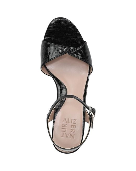 Naturalizer Nyla Strappy Sandals in Black | Lyst