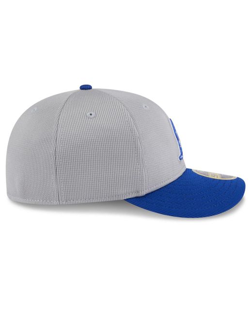 KTZ Gray/royal Milwaukee Brewers 2025 Batting Practice Low Profile ...