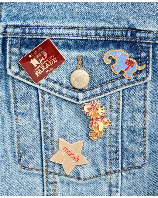 Macy's 100th Thanksgiving Day Parade Billie Brightpaw Bear 4-pc. Pin ...
