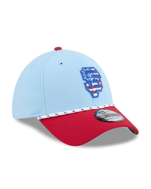 KTZ Light Blue/red San Francisco Giants 2025 Fourth Of July 39thirty ...
