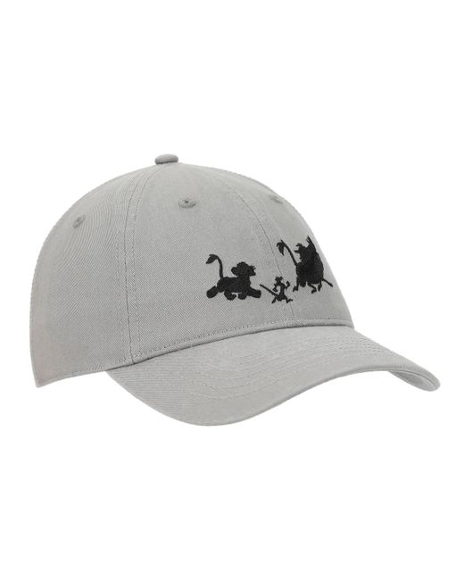 Disney Timon & Pumba Silhouettes Gray Unstructured Baseball Cap for Men ...