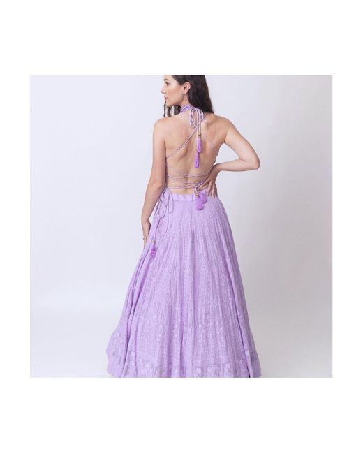 Ras Gown Dress in Purple | Lyst