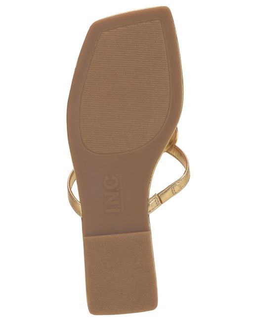 INC International Concepts Yadira Flat Sandals in Metallic | Lyst