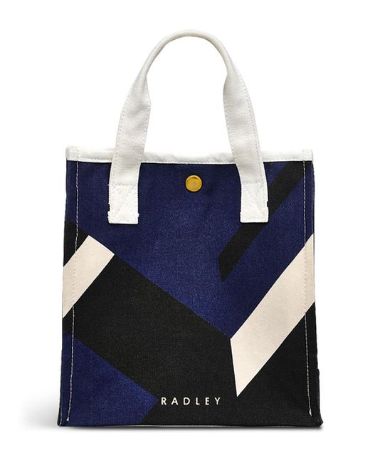 Radley Abstract Geo Small Open Top Tote in Blue | Lyst