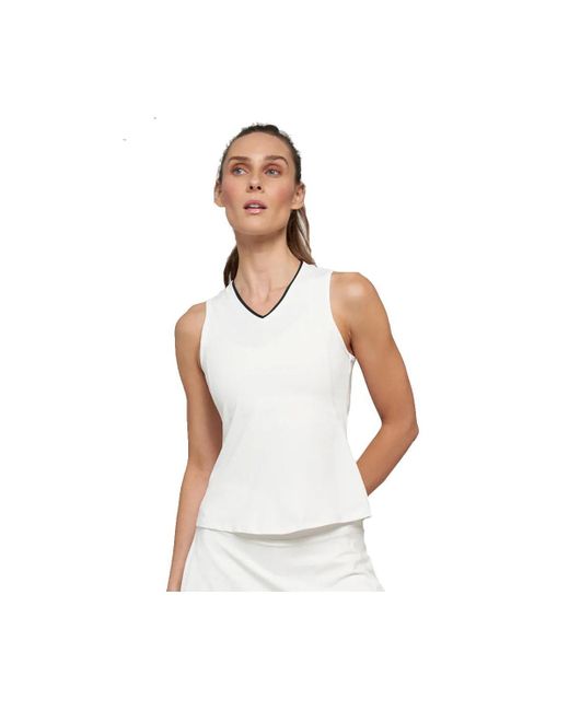 Lija Elite Victory Tennis Tank in White | Lyst