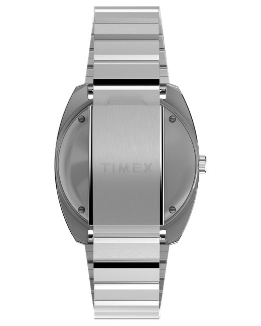 Timex Analog Silver-tone Stainless Steel Watch in Blue for Men | Lyst