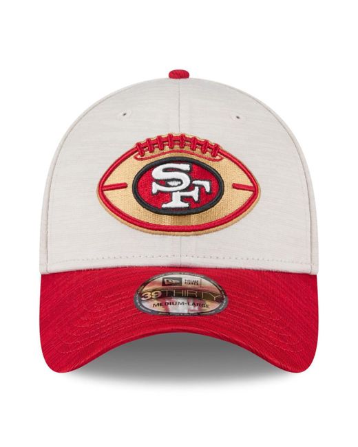 KTZ Stone/scarlet San Francisco 49ers 2024 Sideline Historic 39thirty ...