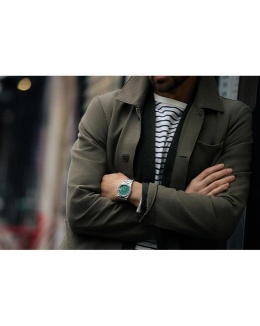 Bulova Super Seville Stainless Steel Bracelet Watch 38mm in Green for ...