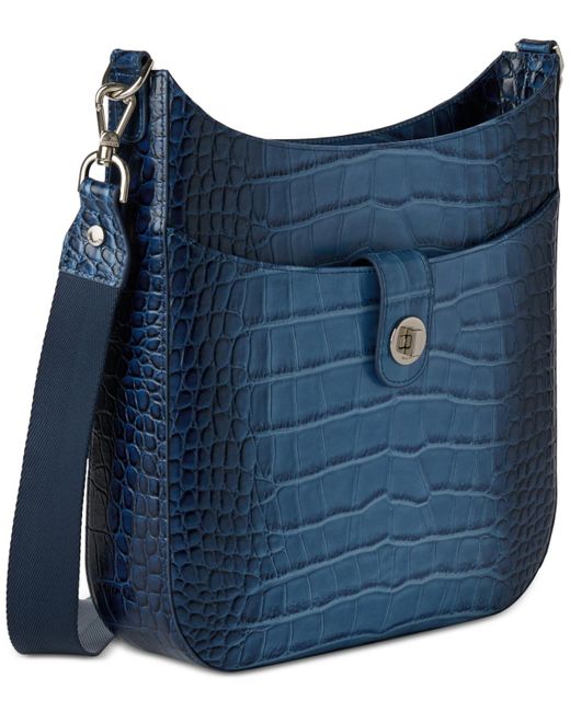 Brahmin Leia Lumeria Leather Crossbody in Blue | Lyst