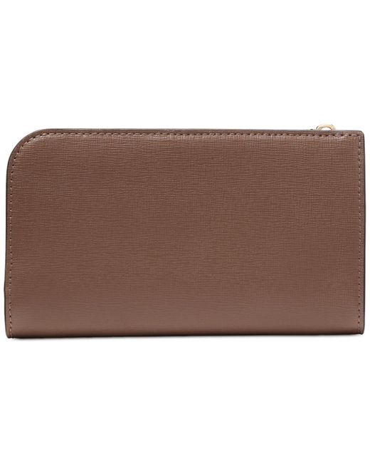 Kate Spade Devin Saffiano Leather Bifold Wallet in Brown | Lyst