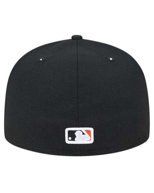 KTZ Detroit Tigers Checkered Undervisor 59fifty Fitted Hat in Black for ...
