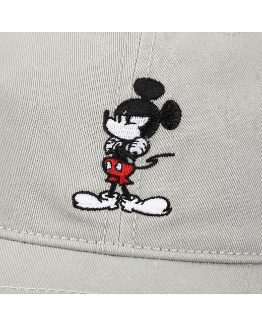 Disney Mickey Mouse White Unstructured Baseball Cap in Gray for Men | Lyst