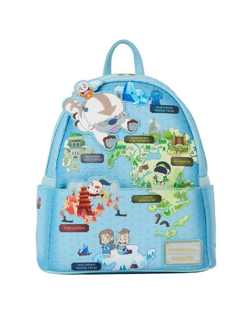 Loungefly Avatar: The Last Airbender Map Mini Backpack in Blue | Lyst