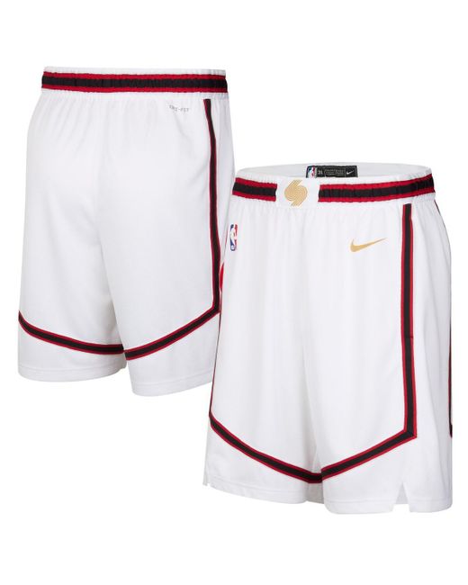 Nike Houston Rockets 2024/25 City Edition Swingman Shorts in White for ...