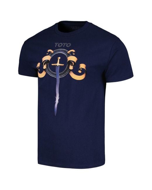 Manhead Merch Toto Self Titled Sword Graphic T-shirt in Blue for Men | Lyst