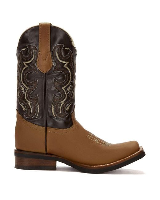 Forastero Men Leather Boots Western Cowboy in Brown for Men | Lyst
