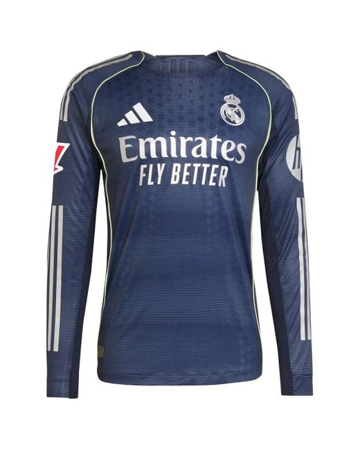 adidas Jude Bellingham Real Madrid 2025/26 Away Authentic Long Sleeve ...