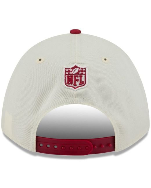 KTZ Cream/cardinal Arizona Cardinals 2025 Nfl Draft 9forty A-frame M ...