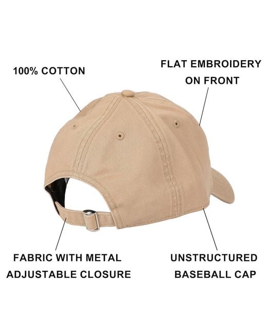 Shrek Embroidered Donkey Face Tan Unstructured Baseball Cap in Natural ...
